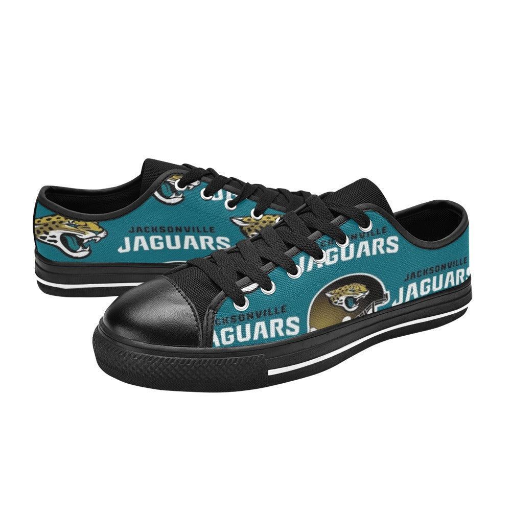 Custom Sports Low Top Shoes (Jaguars) – Into The Wind Customs LLC