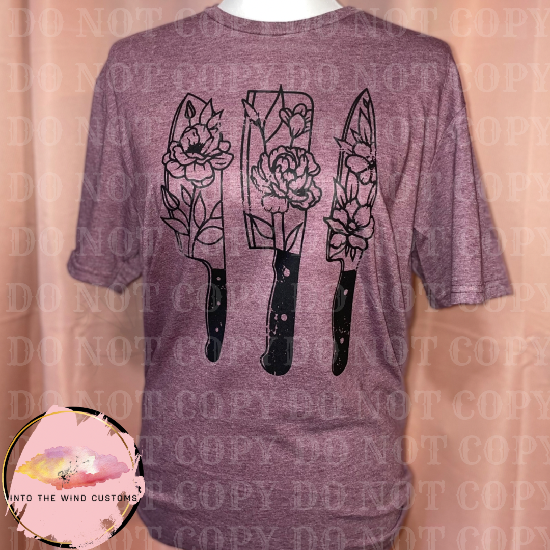 RTS Floral Knives – Into The Wind Customs LLC